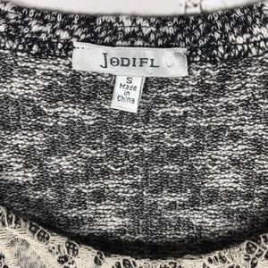 JODIFL | Sweaters | Jodifl Sz S Lace Front Thin Knit Sweater | Poshmark